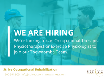 Jobs & Careers | Work With Strive Occupational Rehabilitation | Queensland