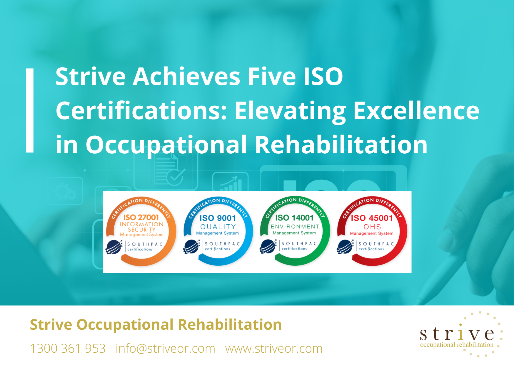 Strive Achieves Five ISO Certifications: Elevating Excellence in ...